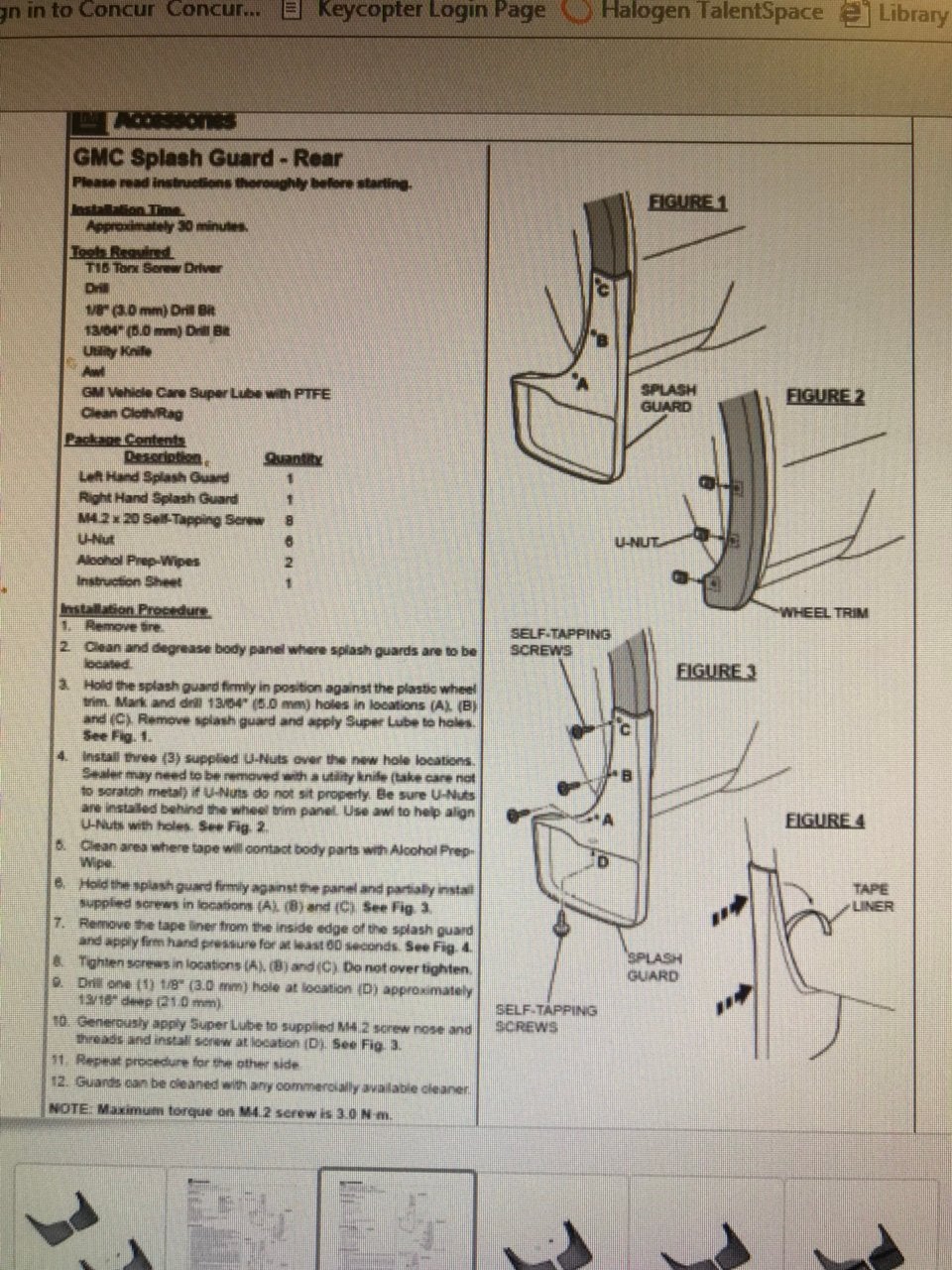 OEM Mud Flaps GM 22894860 & GM 22894866 | Chevy Silverado and GMC ...