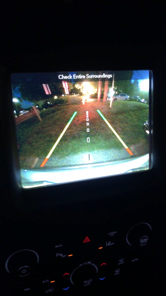 Who's reverse camera screen goes to full brightness? | My Jeep Compass ...