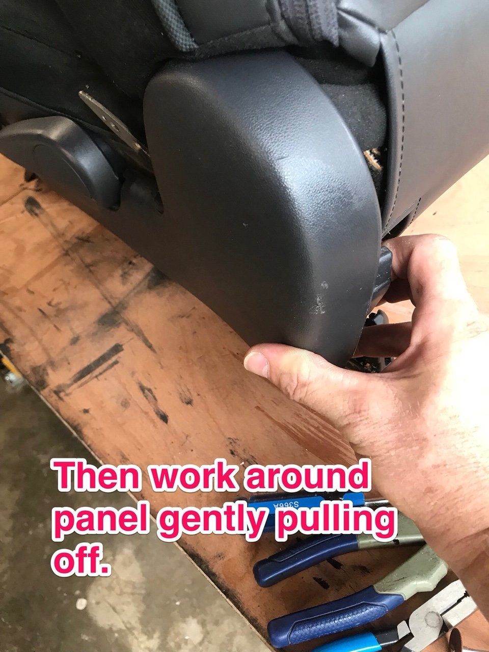 Front Seat mod / Gaining more room in back for sleep deck | Toyota FJ ...