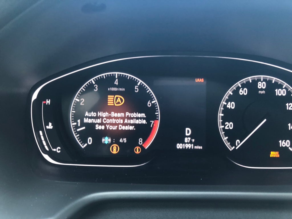 Collision Mitigation Braking System Problem See Your Dealer