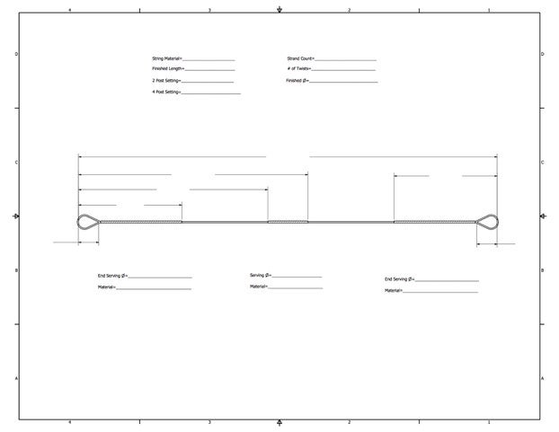 String layout and dimensions chart | Archery Talk Forum
