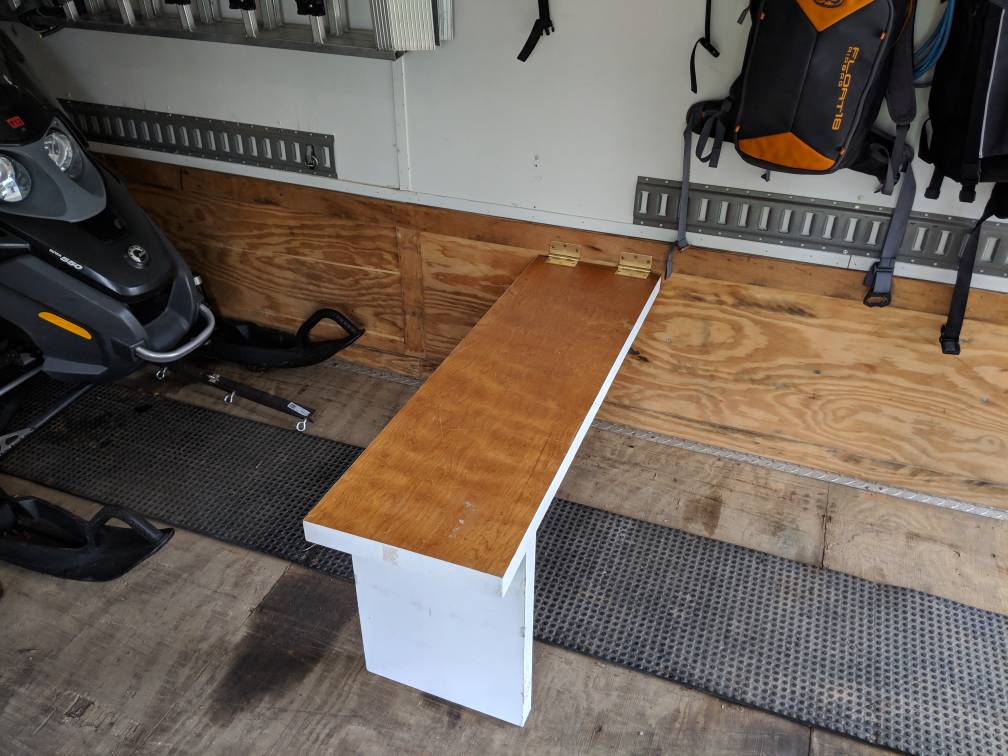 Folding Seat For Enclosed Trailer? | Ski-Doo Snowmobiles Forum