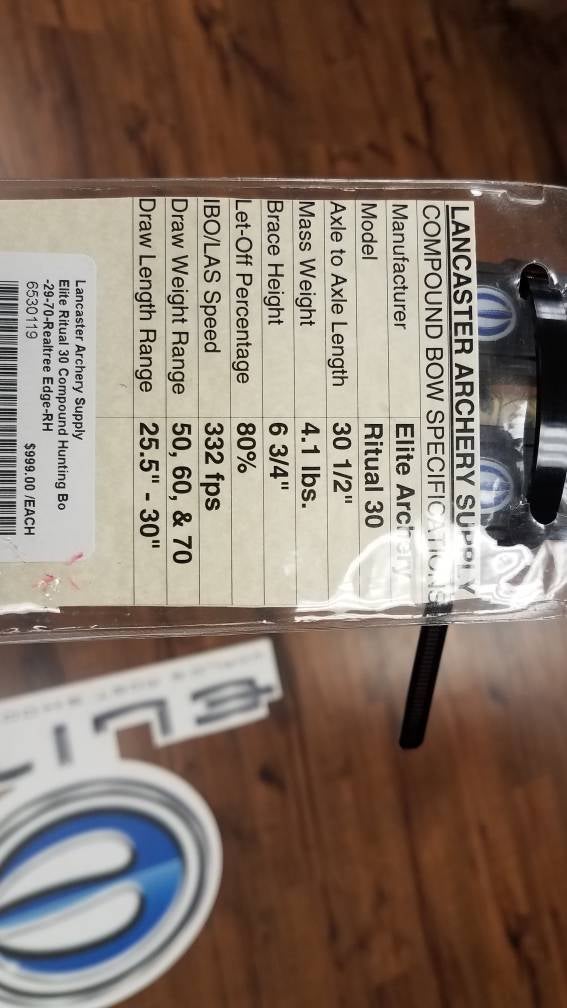 2019 Elite Ritual 30 | Archery Talk Forum