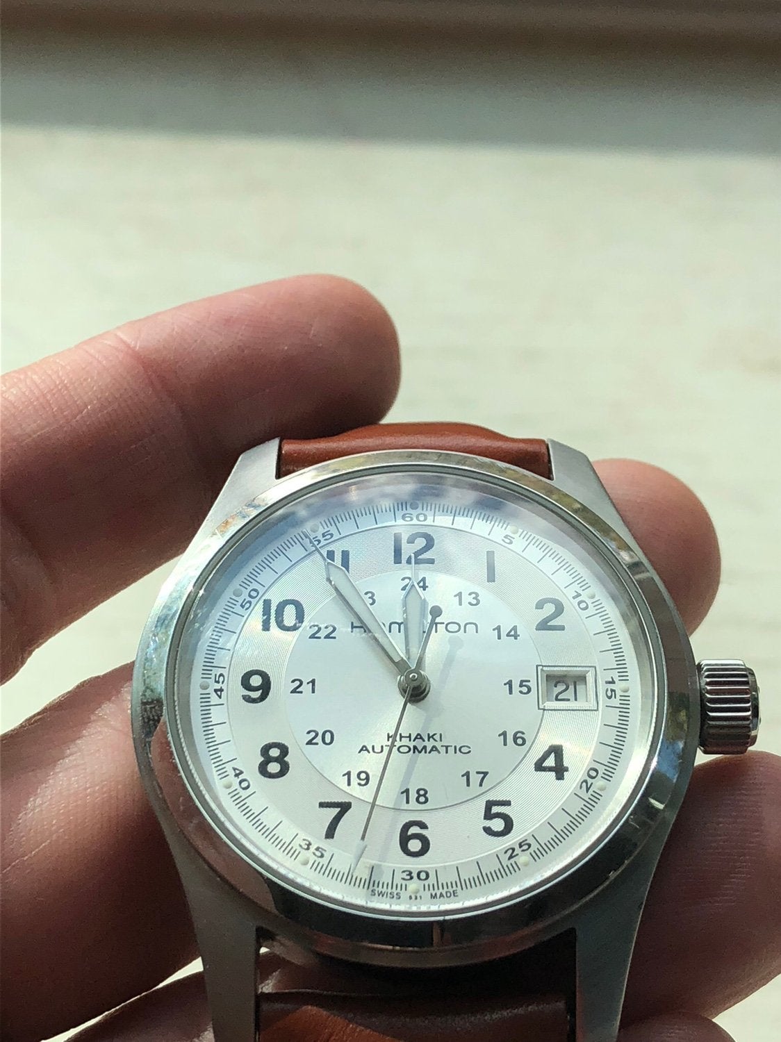Hamilton Khaki Field Auto - Silver dial 38mm | WatchUSeek Watch Forums