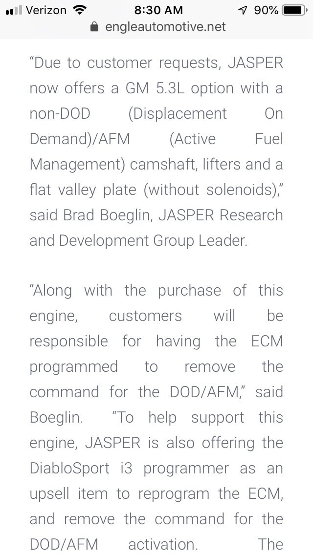 Jasper replacement engine | Chevy Silverado and GMC Sierra Forum