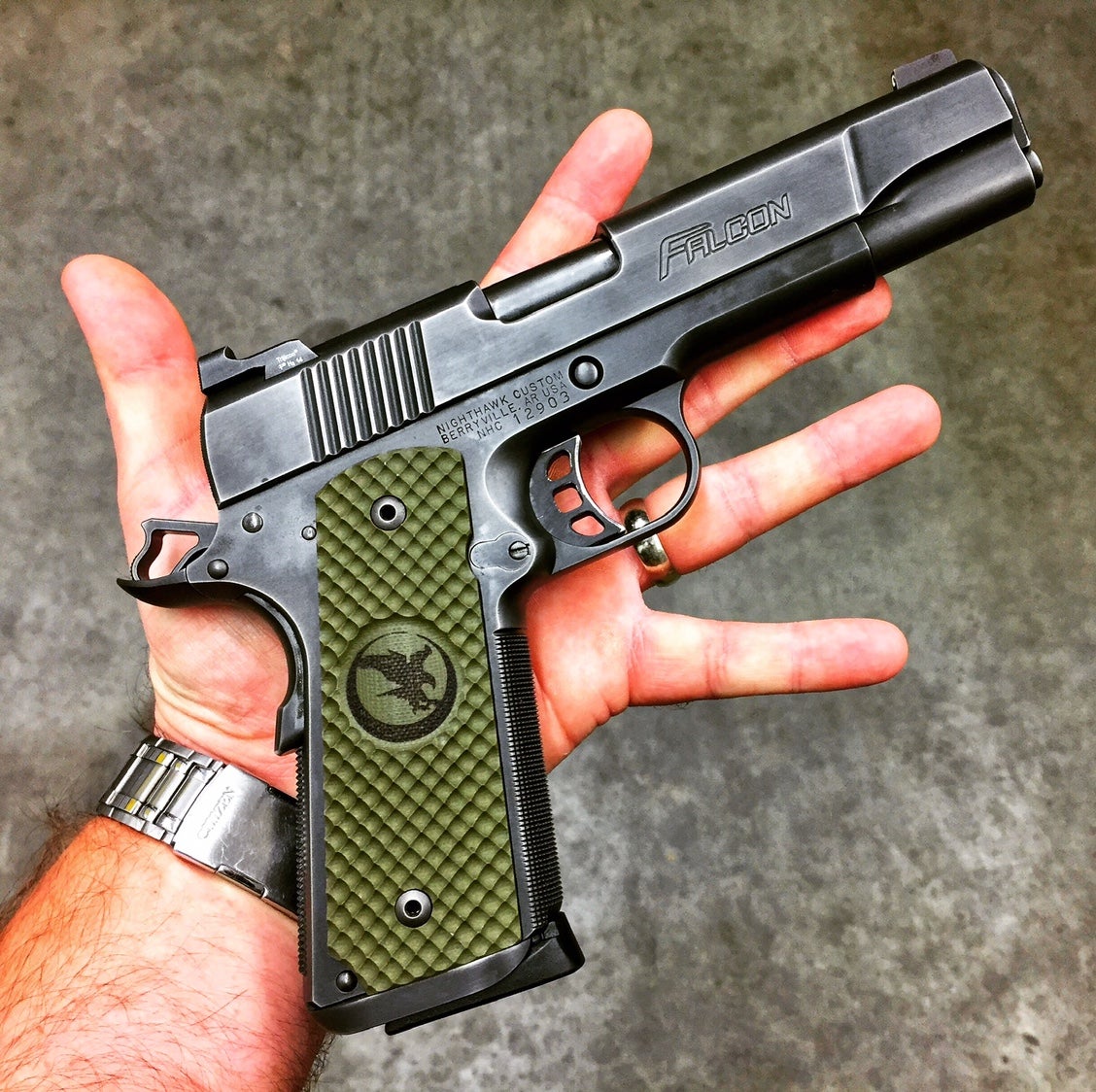 Nighthawk smoked nitride finish | 1911 Firearm Addicts