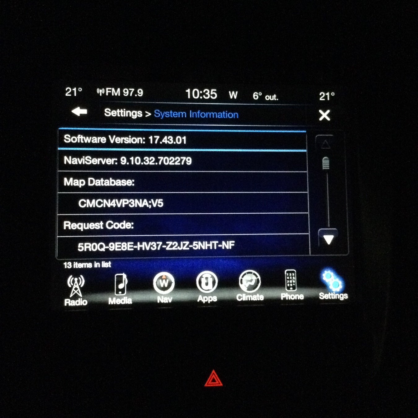 UConnect 17.43.01 update? | Chrysler 200 Forum