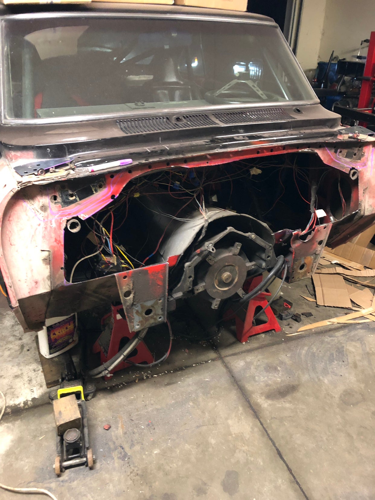 67 Chevy II Front Clip instal | Chevy Nova Forum