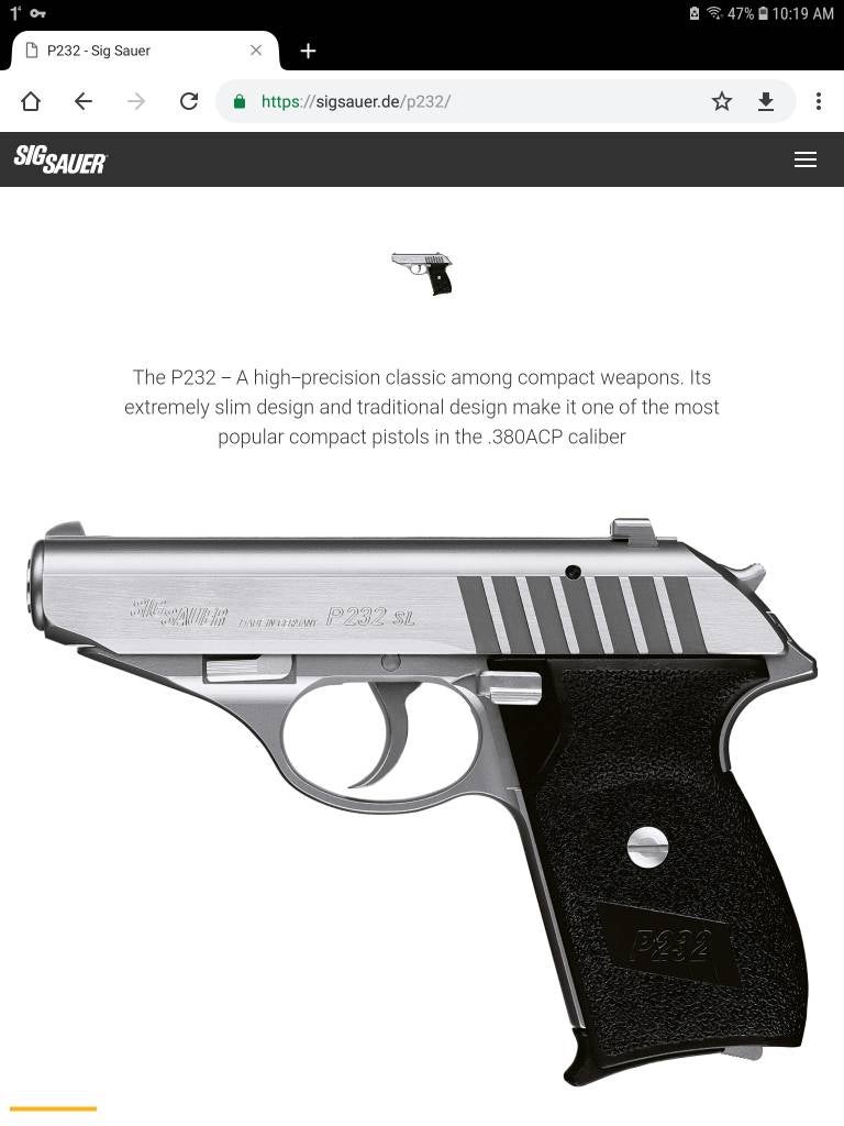 Sig p232 p230 parts slide catch lever spring | SIG Talk