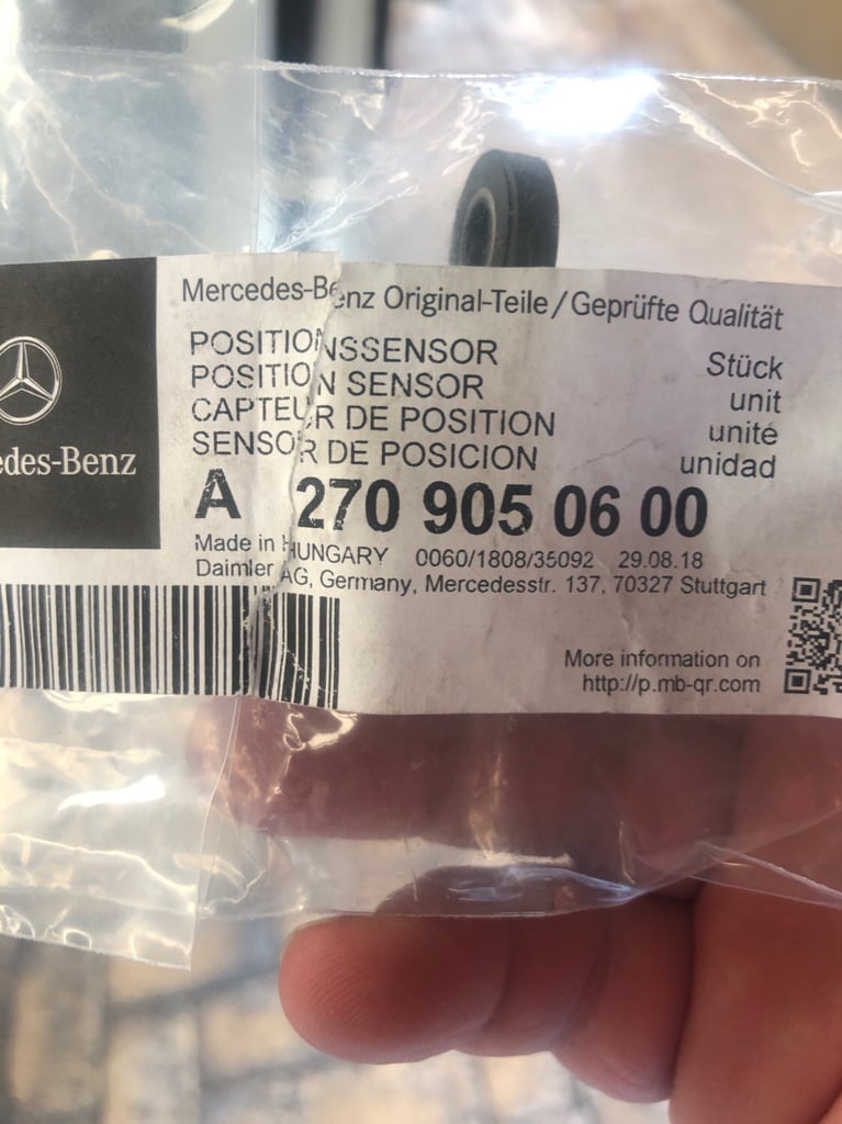 Crankshaft Position Sensor Part No | Mercedes-Benz Forum