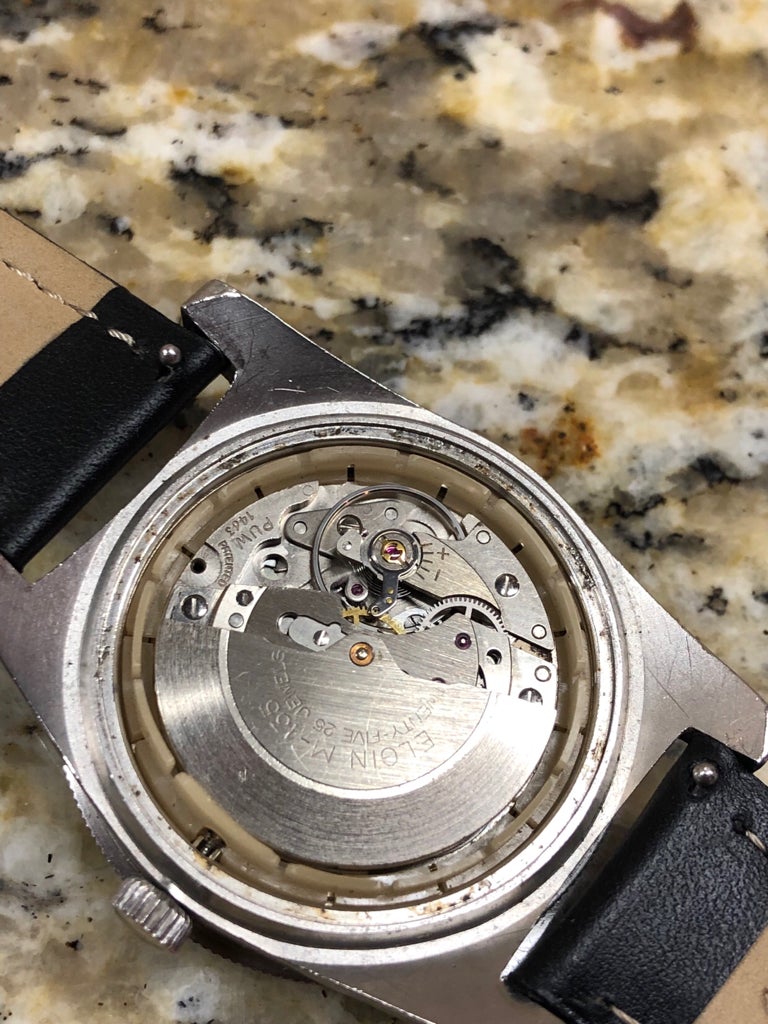 FS Vintage Elgin Skin Diver M135 PUW 1463 Graber Switzerland ...