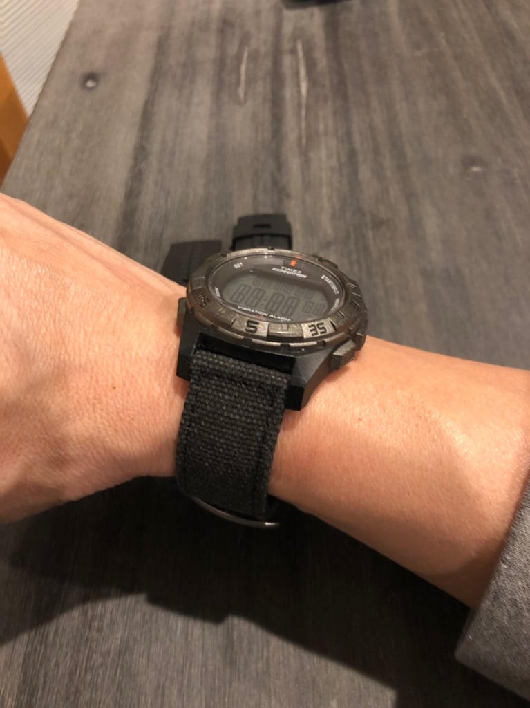 SOLD Timex Expedition Digital Vibration Alarm with regular 22mm lugs ...