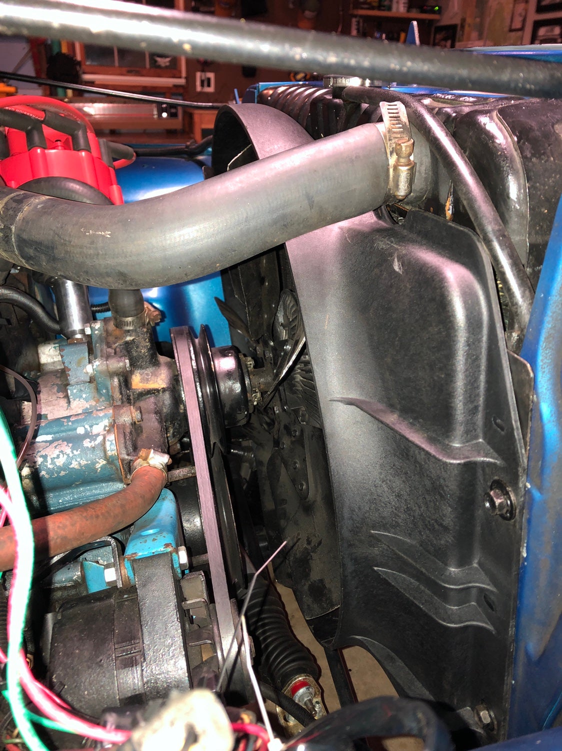 Fan Shroud Install on 1975 CJ5 w/ 304 V8 and 7 Blade Fan | Jeep ...