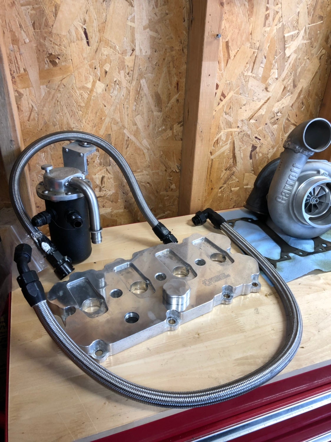 IE billet valve cover and 42 did baffled catch can | VW Vortex ...