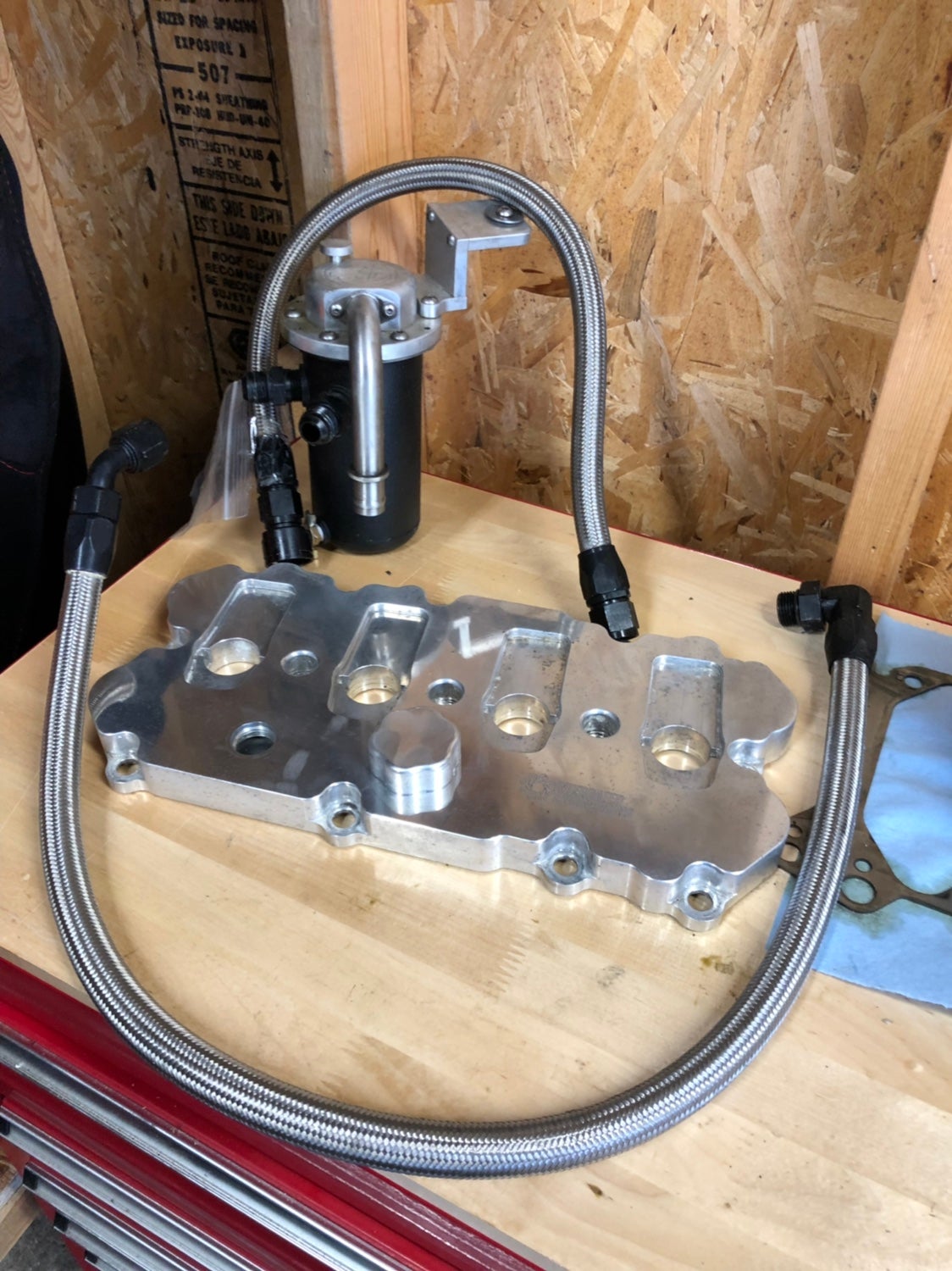 IE billet valve cover and 42 did baffled catch can | VW Vortex ...