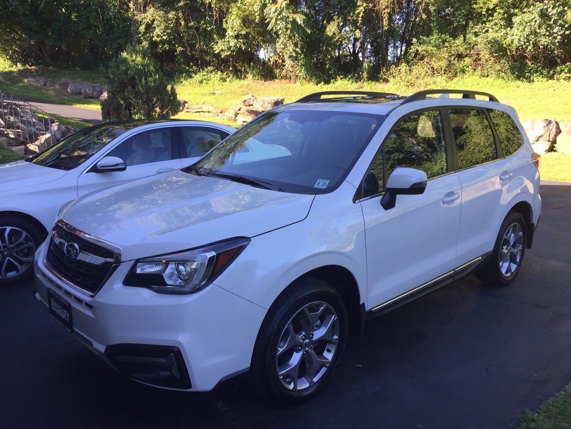 2019 Touring White Exterior / Saddle Brown Interior | Subaru Forester ...