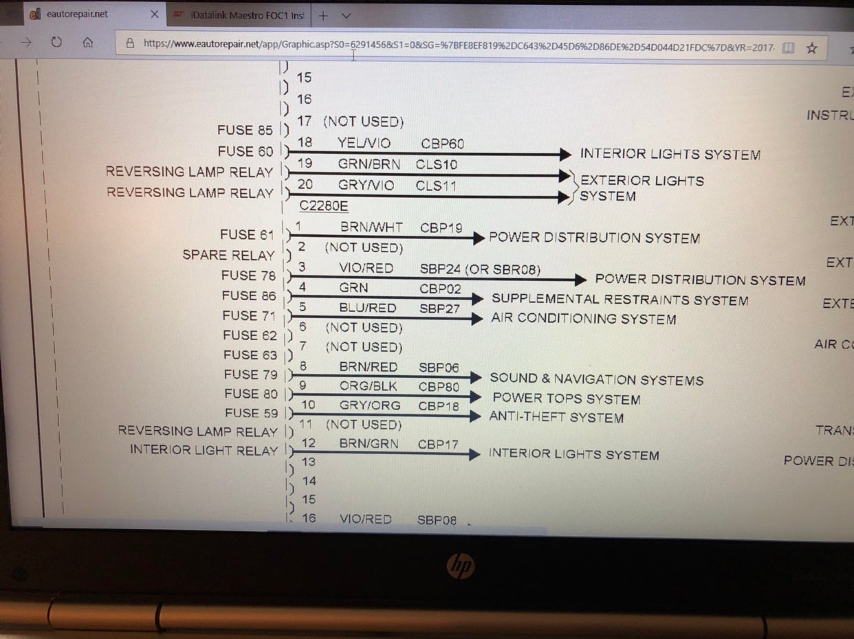 iDatalink Maestro FOC1 Installed 2017 ST1 to replace factory radio ...