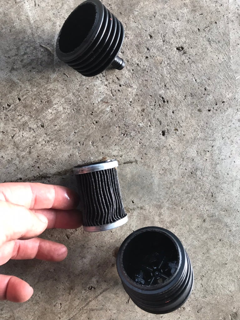 Cut open inline trans filter | Honda Odyssey Forum