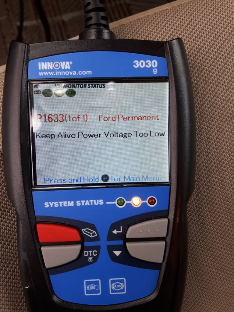 Error code P1633 keep alive power? | Ford Escape Automobiles Forum