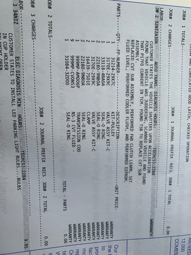 CVT Relearning - Judder? | Nissan Pathfinder Forum