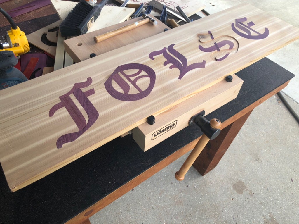 Letter stencil inlays | Router Forums