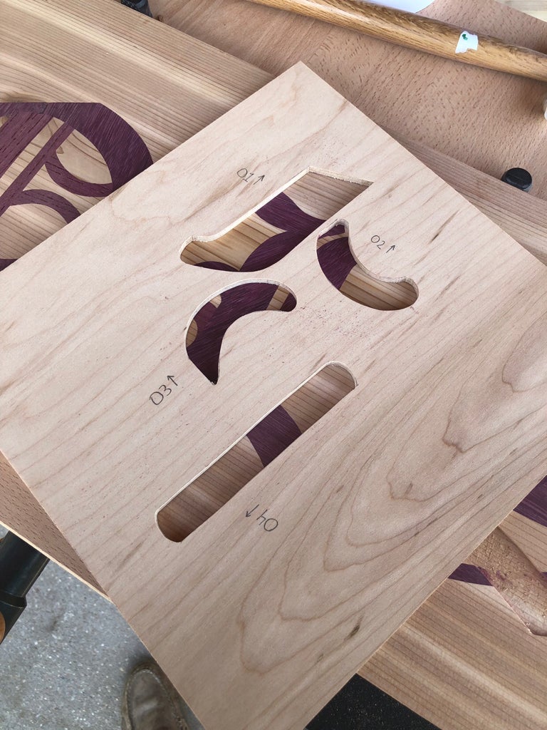 Letter stencil inlays | Router Forums
