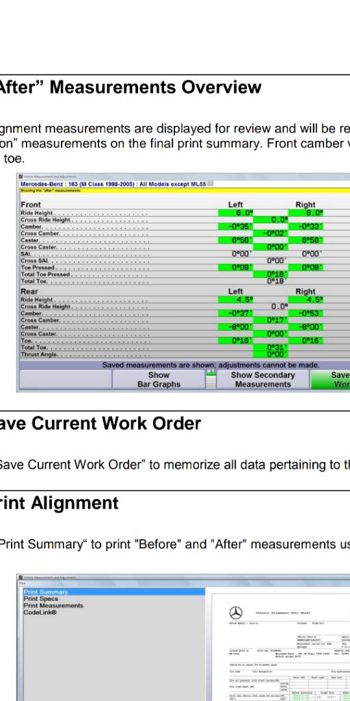 Alignment specs | Mercedes-Benz Forum