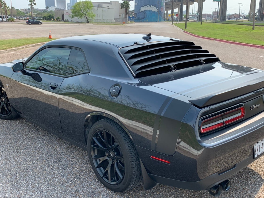 Rear window louvers install | Dodge Challenger Forum
