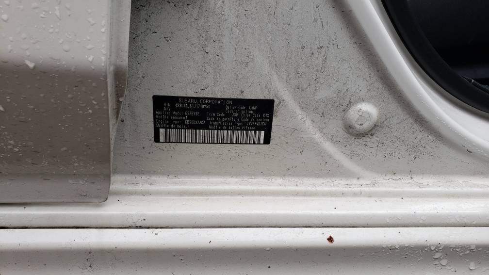 location of paint code | 5th Gen Subaru Impreza Forum
