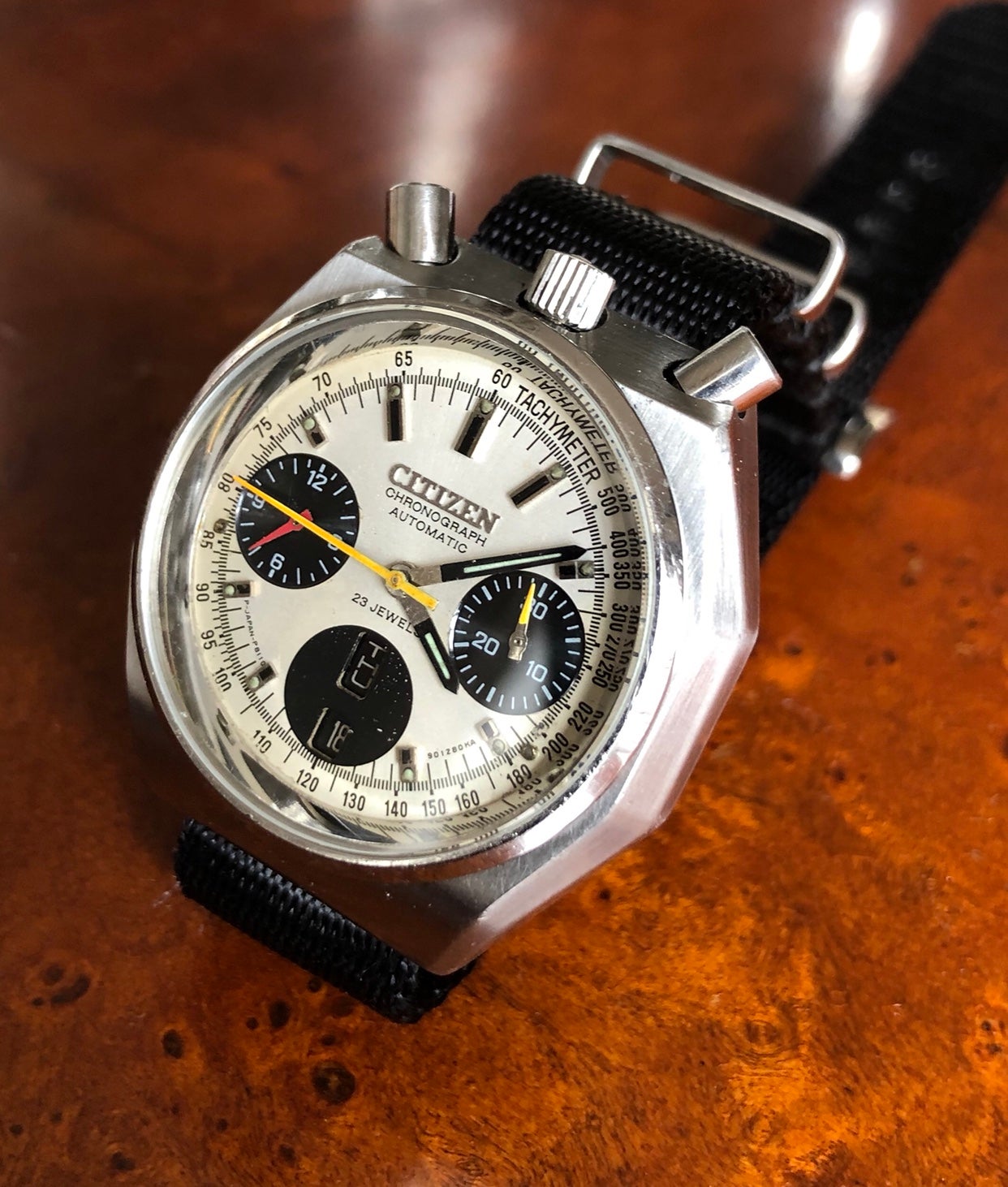 Citizen Bullhead Panda Dial Chronograph Challenge Timer 67-9356 ...