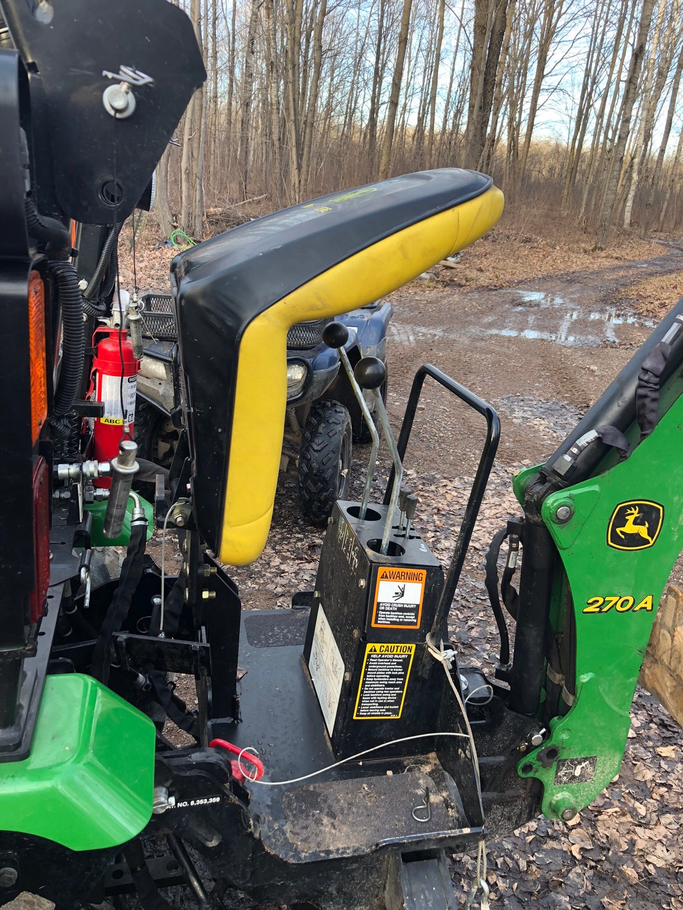 270A Backhoe Seat Modification | Green Tractor Talk