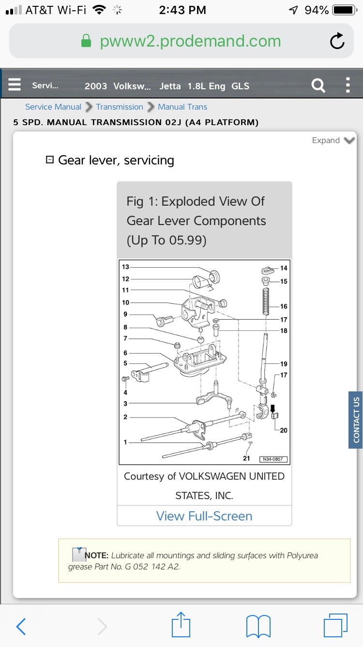 Stock shifter reverse lockout problem | VW Vortex - Volkswagen Forum