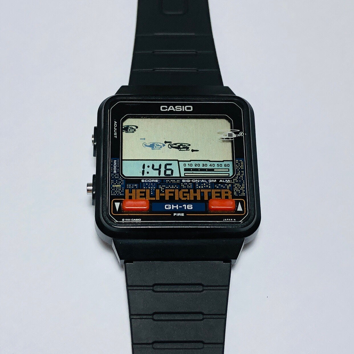 Casio Game GH-16 Heli-Fighter Module 498 Rare Vintage Japan Game Watch ...
