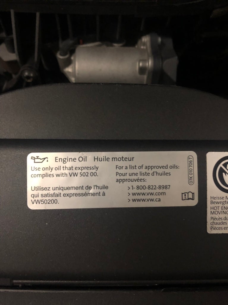 Golf R oil weight | VW Vortex - Volkswagen Forum