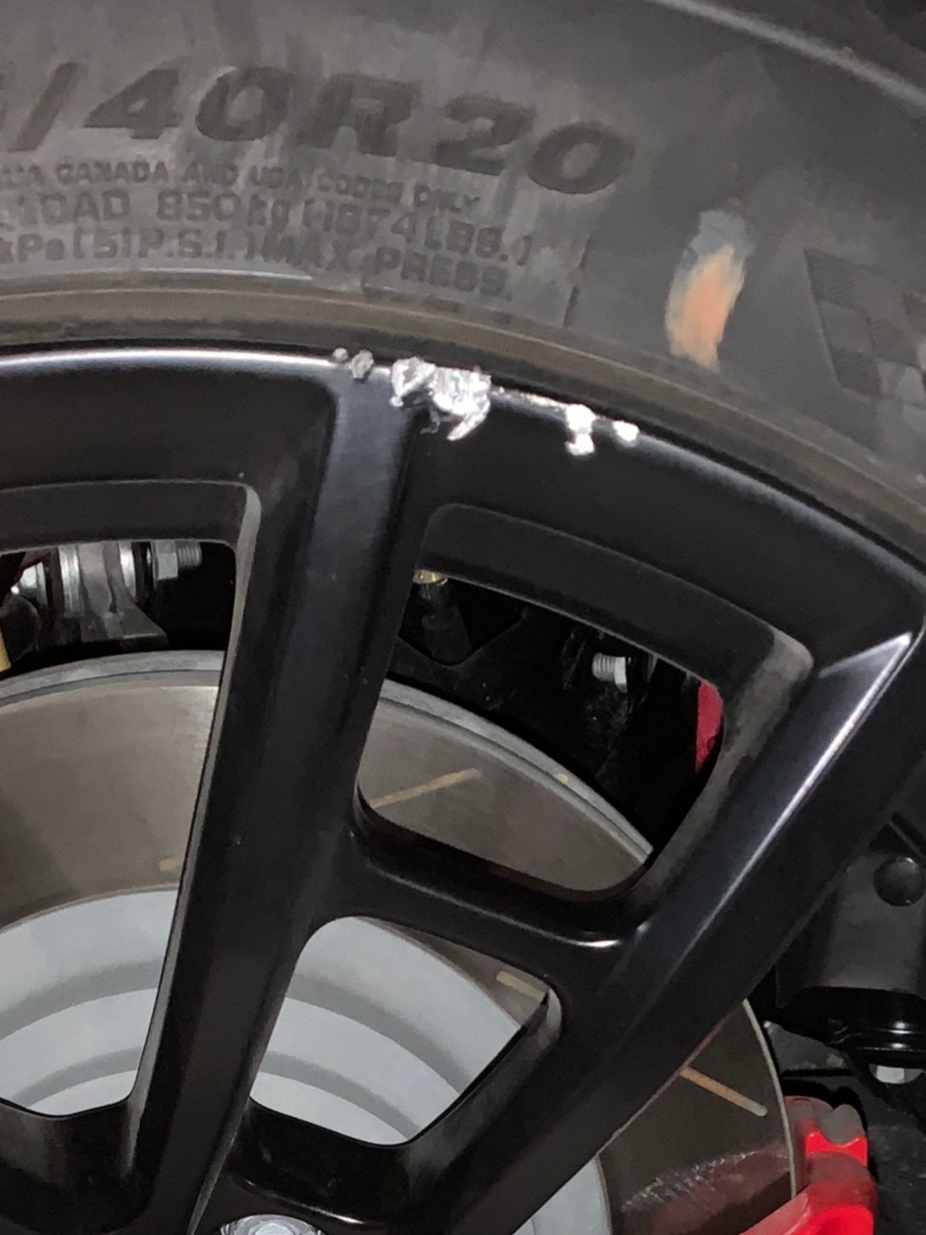 Curbed my new Challenger Scat 1320 Wheel | Dodge Challenger Forum