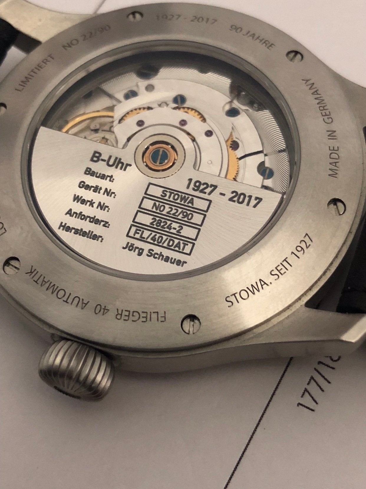 FS: Stowa 90th Anniversary Flieger | WatchUSeek Watch Forums