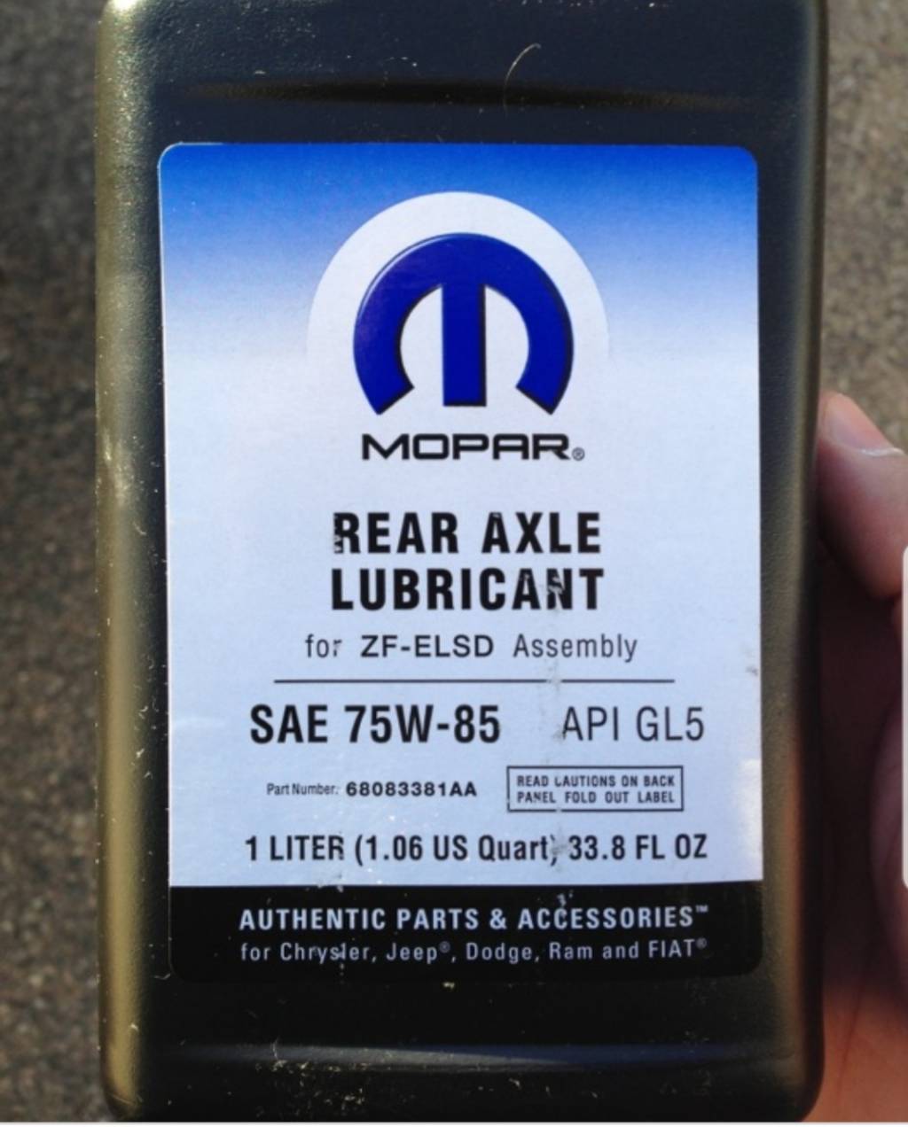 Diff oil | SRT Hellcat Forum