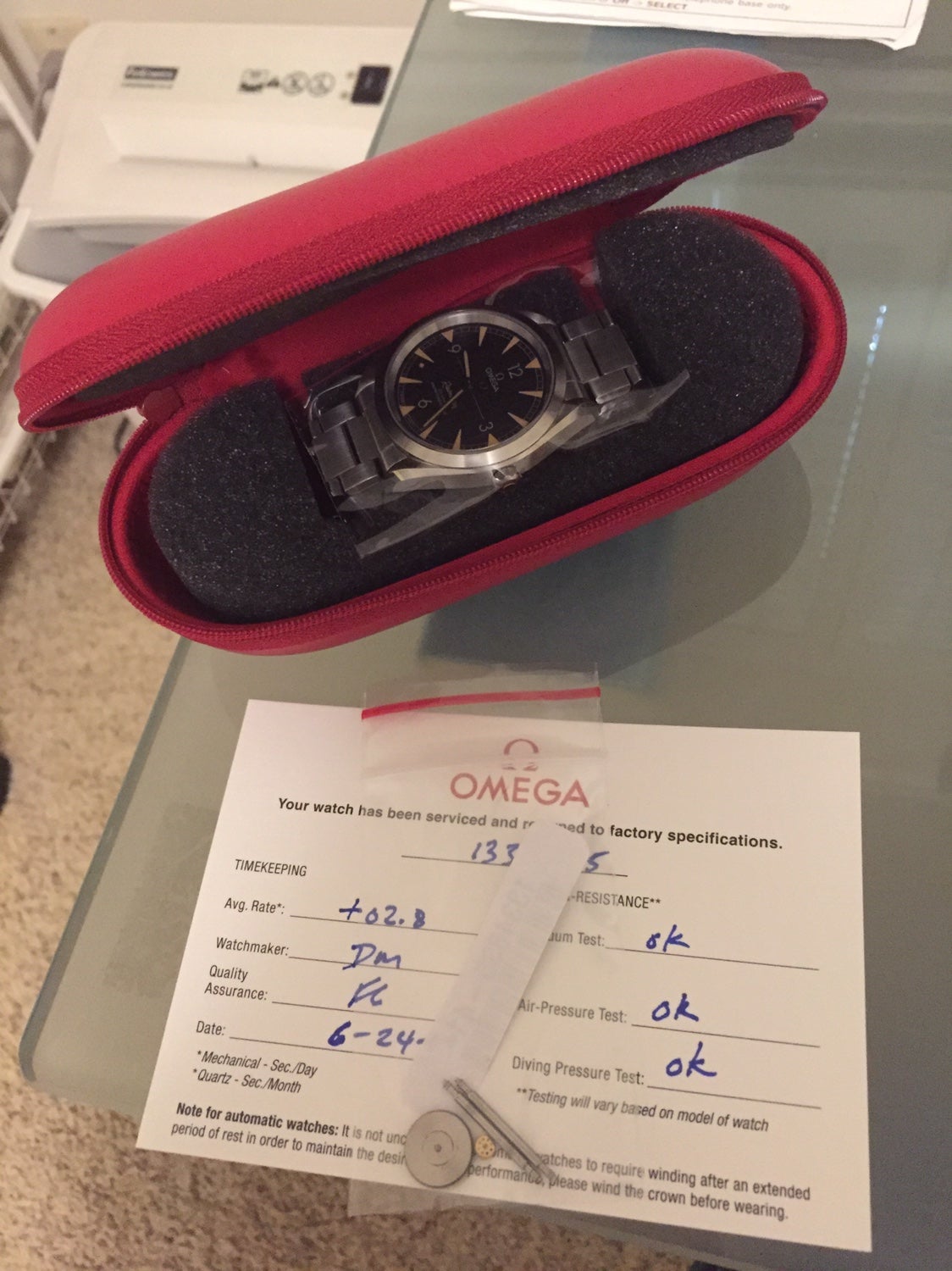 OMEGA SERVICE | WatchUSeek Watch Forums