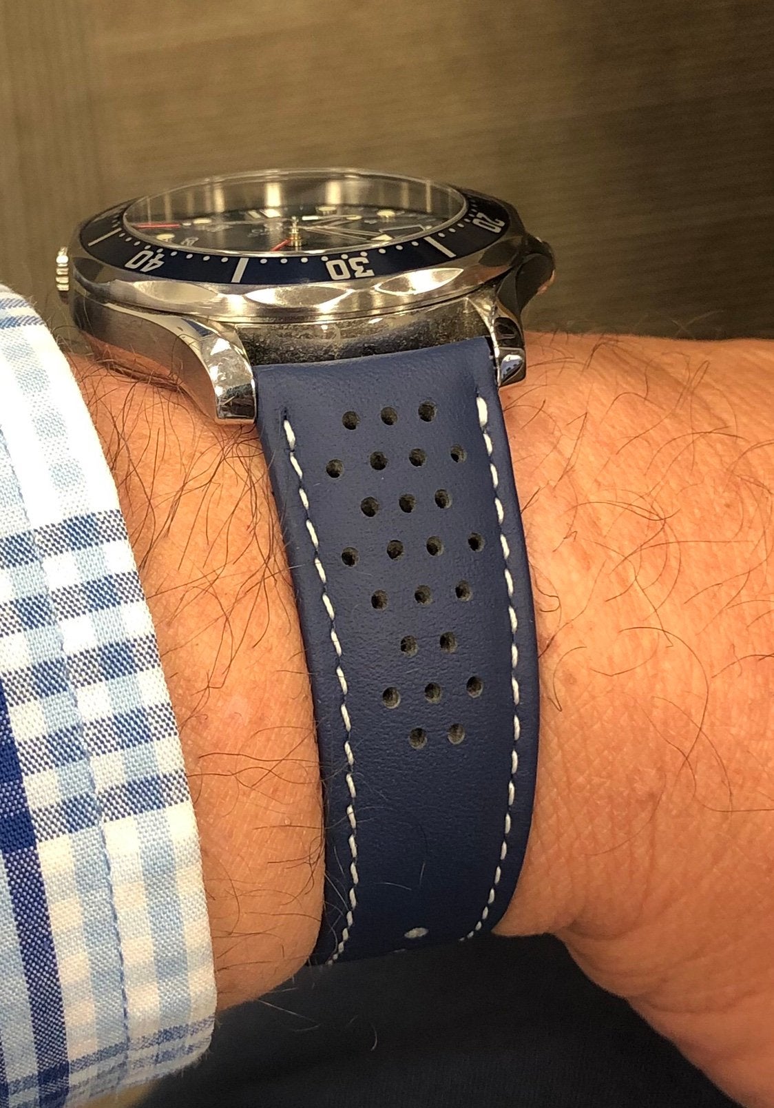 Best leather strap for a blue dial | WatchUSeek Watch Forums
