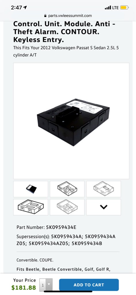 Anti theft control module location. | VW Vortex - Volkswagen Forum