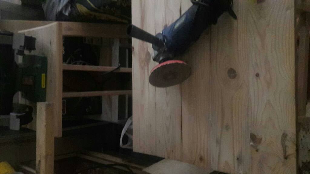 How to make an angle grinder holder & grinder storage rack ...