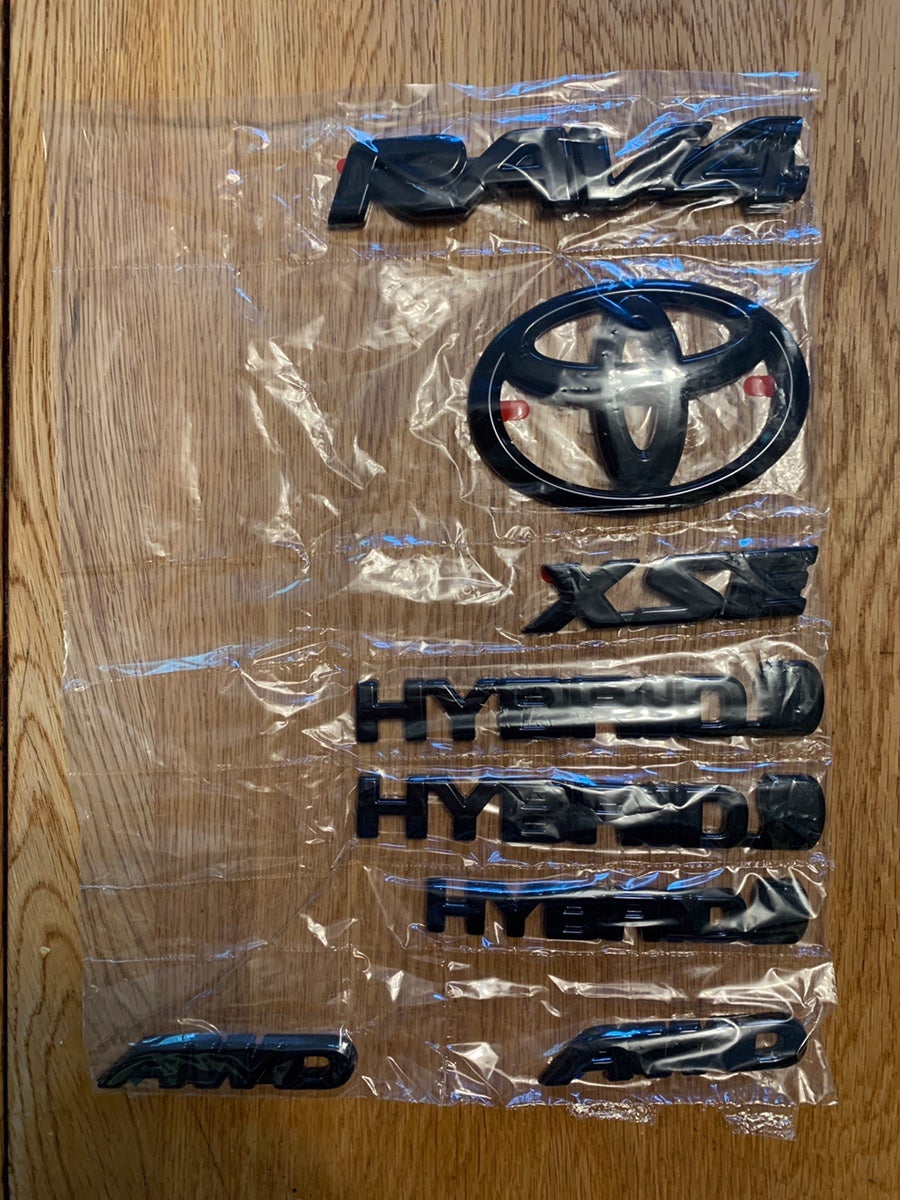 XSE Blackout Emblem Kit - $130 and 10 minute install | Toyota RAV4 Forums