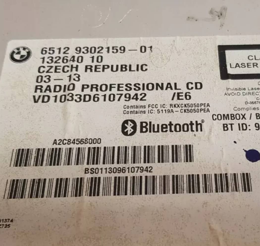 BMW Professional Radio connections | Baby BMW Forum