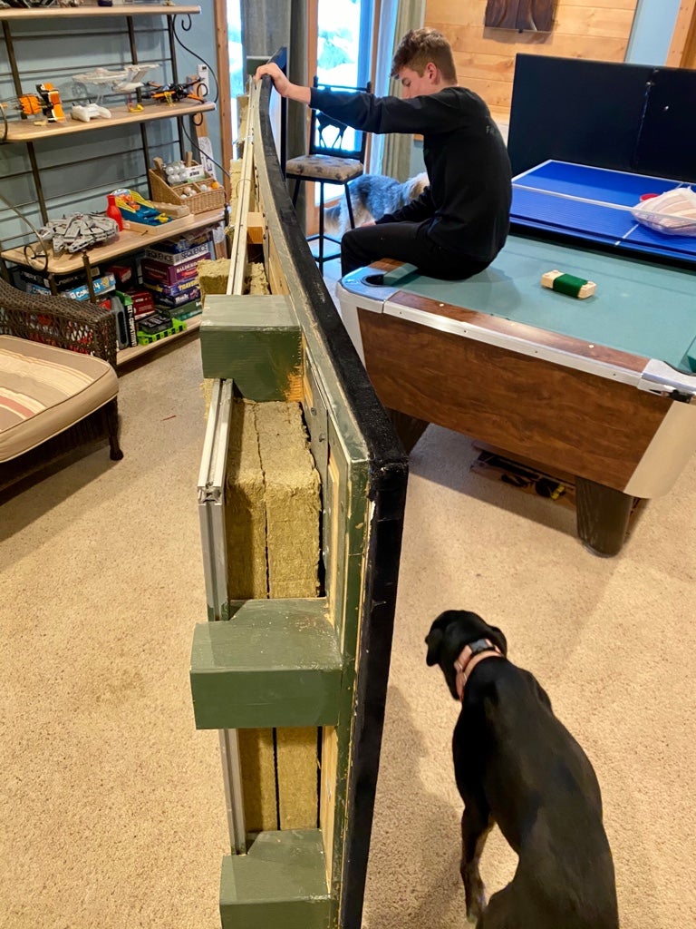 DIY Curved Screen with structural extruded aluminum metal framing ...