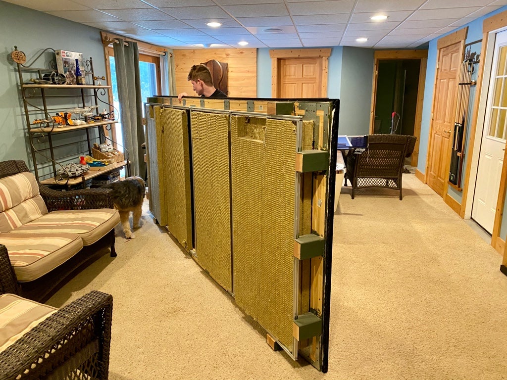 DIY Curved Screen with structural extruded aluminum metal framing ...