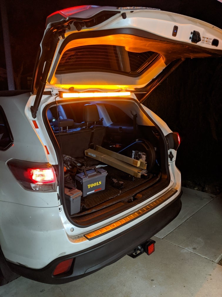 LED Light Bar and Traffic Advisor Install - 3rd Gen Highlander | Toyota ...