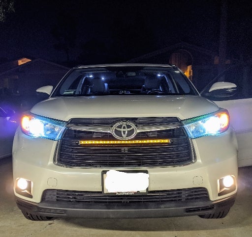 LED Light Bar and Traffic Advisor Install - 3rd Gen Highlander | Toyota ...
