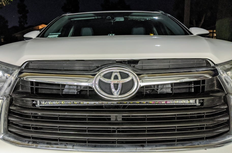 LED Light Bar and Traffic Advisor Install - 3rd Gen Highlander | Toyota ...