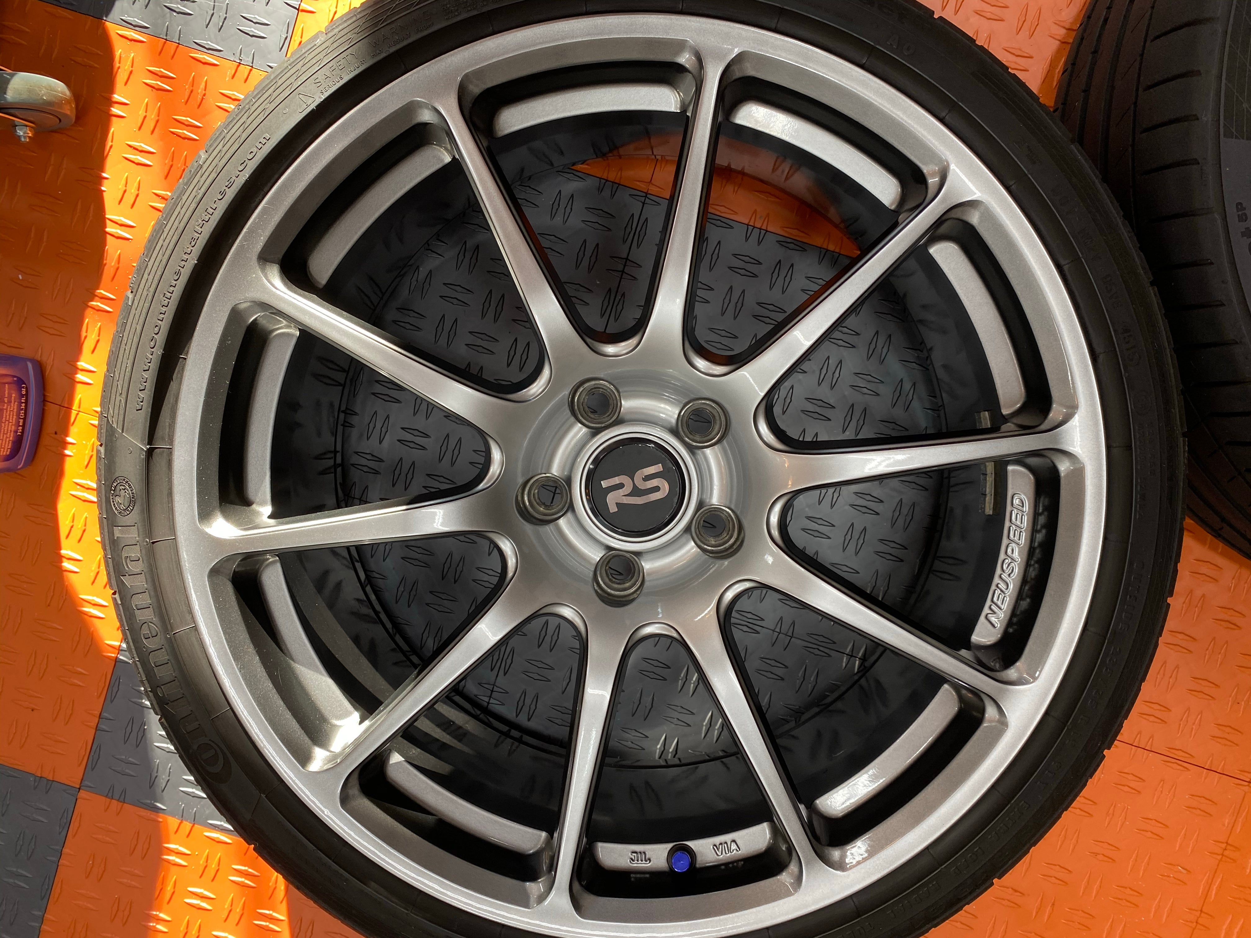 Neuspeed RSE102 19x8.5 Hyper black with Conti 5Ps | VW Vortex ...