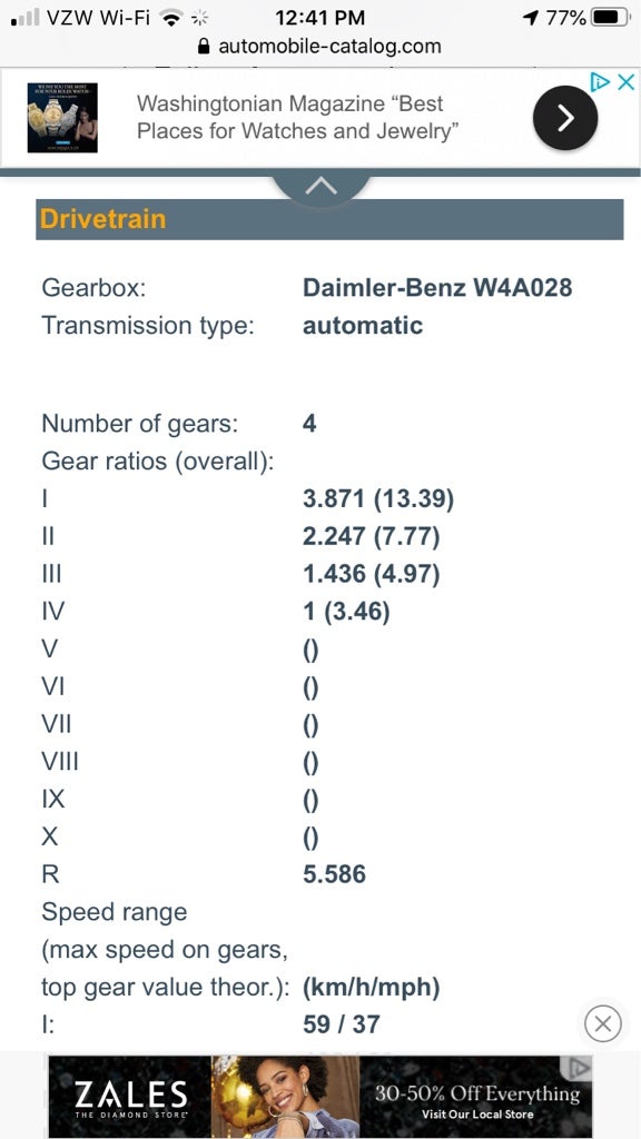 RPMs - 4 vs 5 speed 300 SE/S320 | Mercedes-Benz Forum